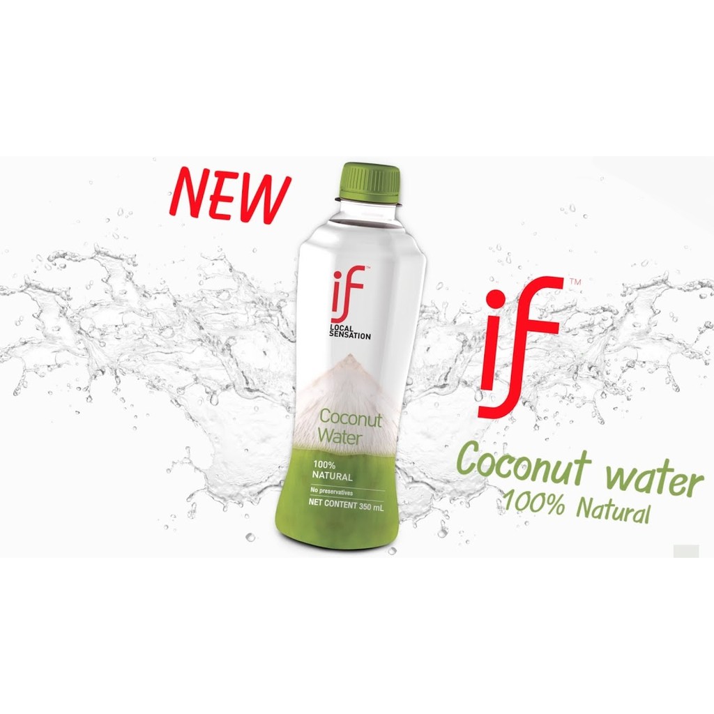 IF 100% Coconut Water 350ML x 24 (BOTTLE) | Shopee Singapore