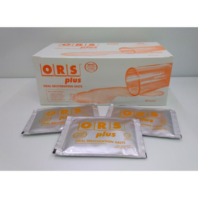 ORS PLUS ORAL REHYDRATION SALTS ORANGE 50'S (EXP:02/2027) | Shopee ...