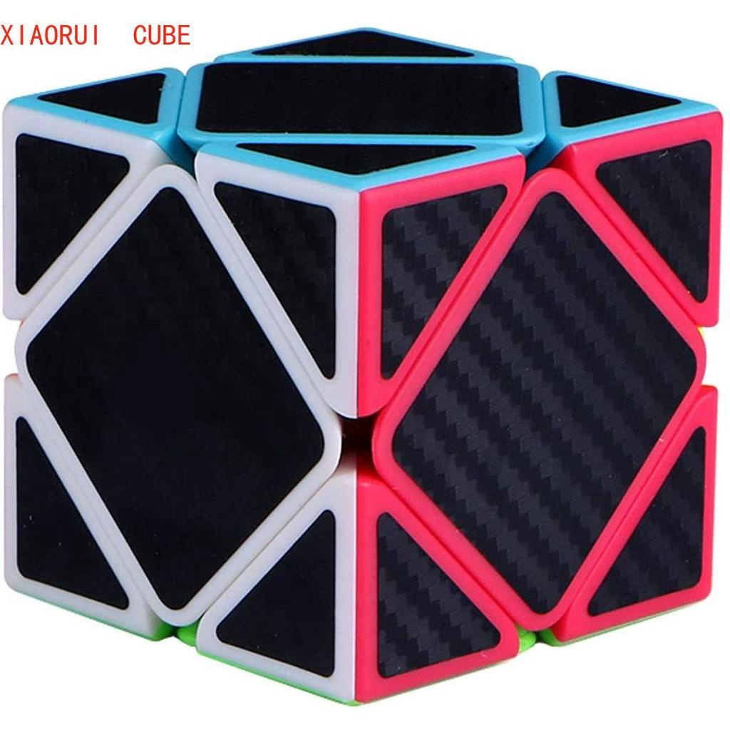 xiaorui Skewb Speed Magic Cube Carbon Fiber Stickers Smooth Magic Cube ...