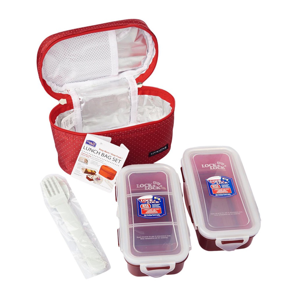 LocknLock Official Lunch Box Food Container 2P Set (HPL-752D) | Shopee ...