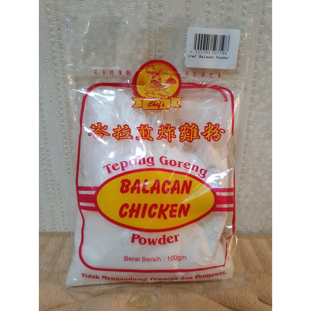 CHEF'S Balacan Chicken Powder (100g) / Tepung Goreng Ayam (100g)峇拉煎炸鸡粉 ...