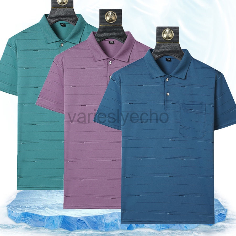 Men's Polo Shirt, Ice Silk Golf Shirts for Men Dry Fit Short Sleeve ...