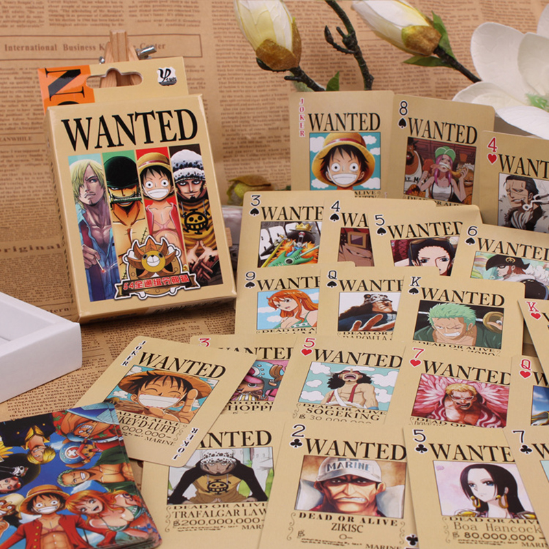 Anime Onepiece Wanted Playing Cards Poker Cards Collection for Anime ...