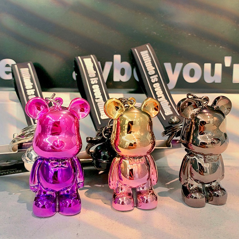 Colorful Cartoon Bearbrick Gloomy Keychain Bag Pendant Birthday Present ...