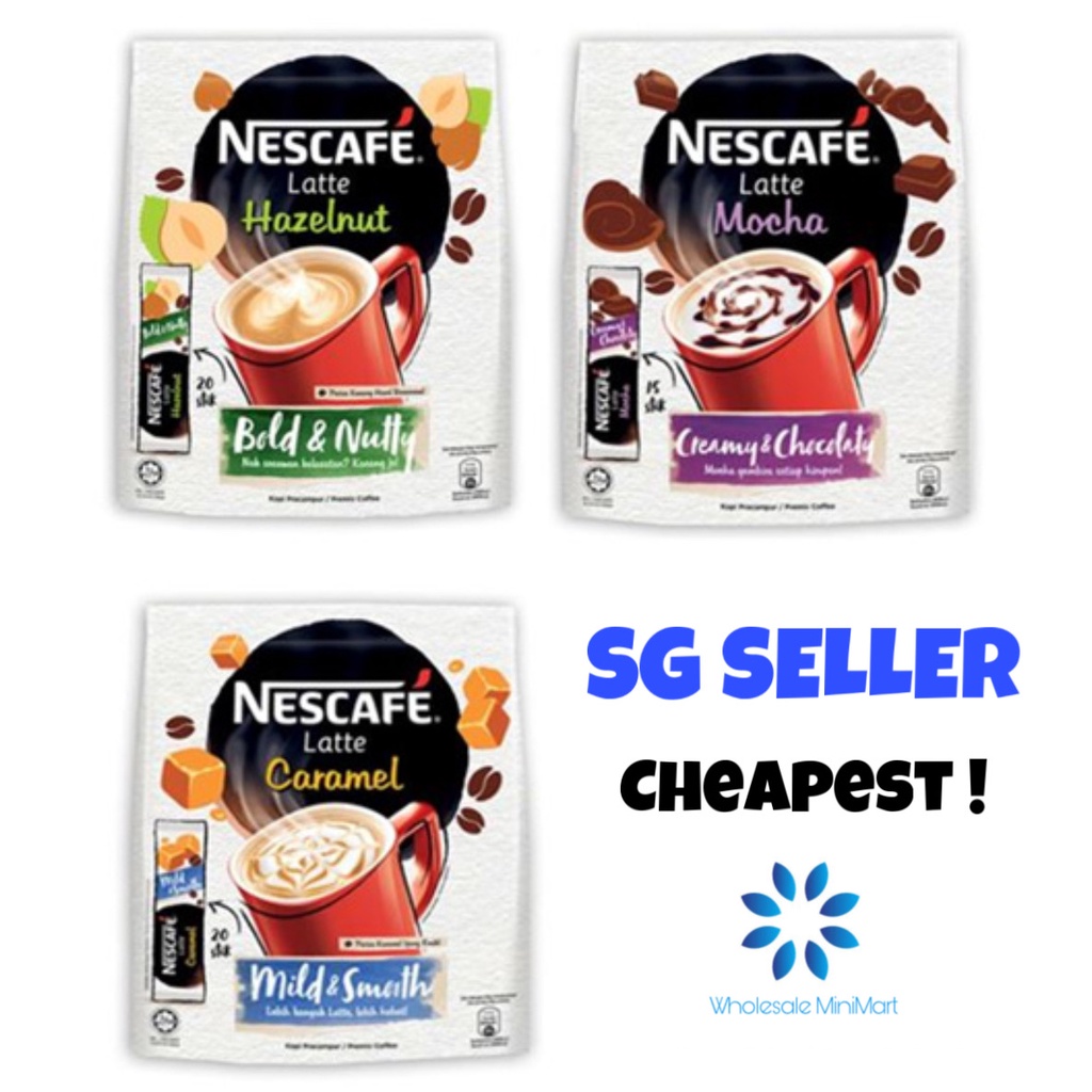 (CHEAPEST SG SELLER) Nescafe Latte Caramel/Hazelnut/Mocha (Bundle Deal ...