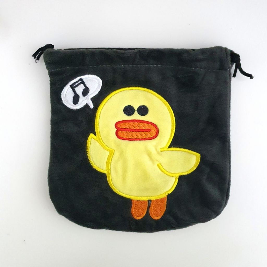 Line Sally Chick Velvet Drawstring Storage Pouch Bag Case | Shopee ...