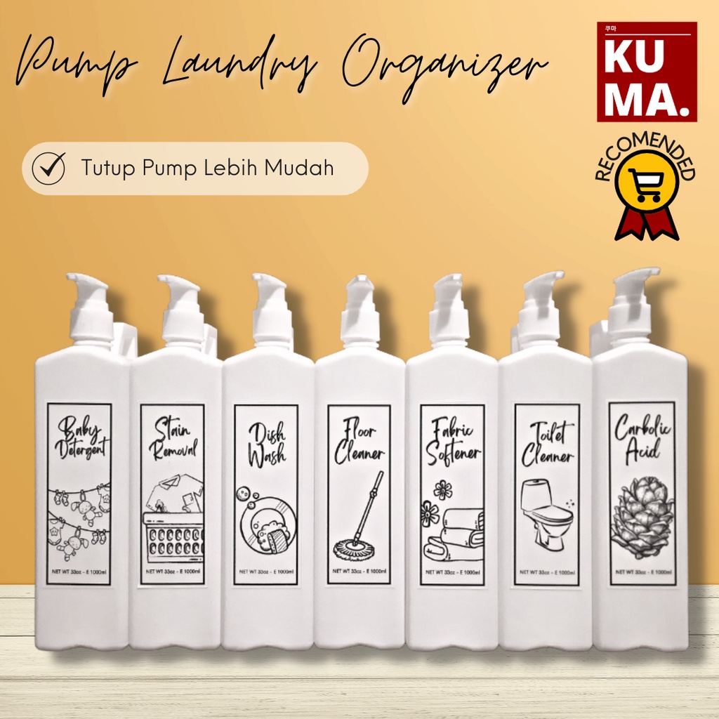 Refillable Jerry Can with Pump Cap 1000ml Free Waterproof Sticker ...