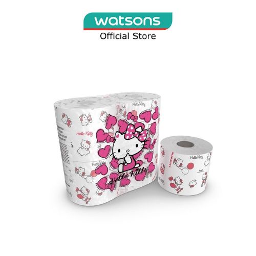 WATSONS Hello Kitty 3ply Soft Toilet and Bathroom Paper 4s | Shopee ...