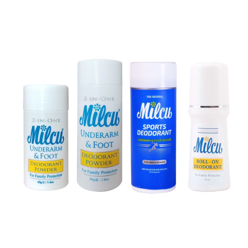 Milcu Deodorant Foot Powder Underarm Deodorant Unscented Long Lasting ...