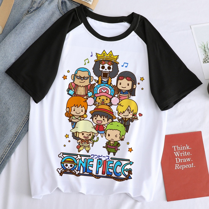 Japanese Anime One Piece T Shirt Men Luffy Chopper Roronoa Zoro Cartoon ...