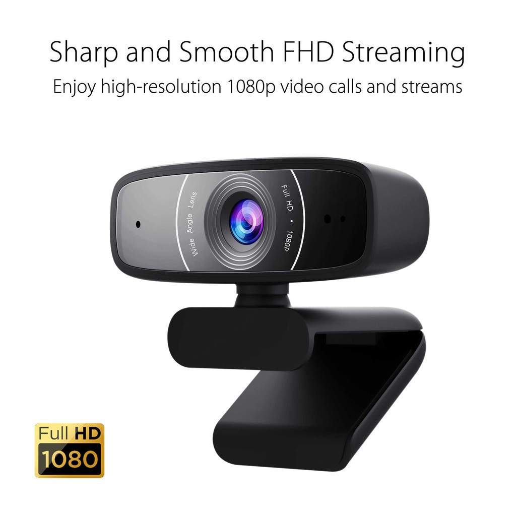 ASUS Webcam C3 Full HD 1080p 30fps with Beamforming Microphone USB ...