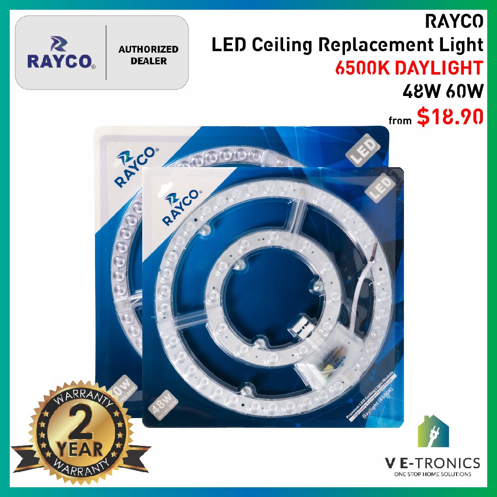 [BUNDLE DEAL!!] [SG 2 YEAR WARRANTY] RAYCO LED Ceiling Replacement ...