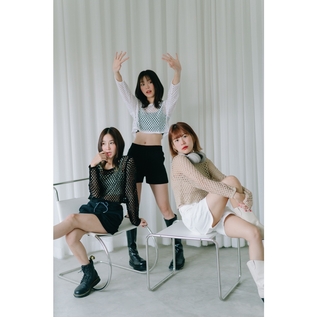 Net Carpet Silk Blouse lula (Lu) | Shopee Singapore