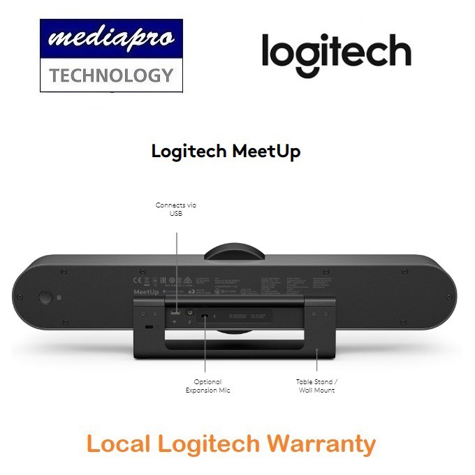LOGITECH MEETUP All-in-one 4K Conference Cam Ultra-Wide Lens ...
