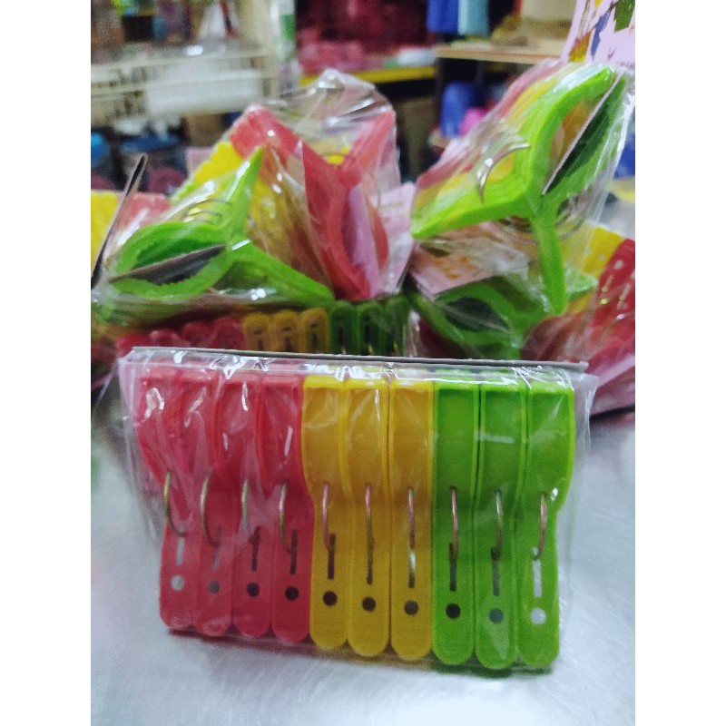 Plastic Cloth Pegs (Pole Pinch) / Penyepit Baju Plastik (10 Pcs ...
