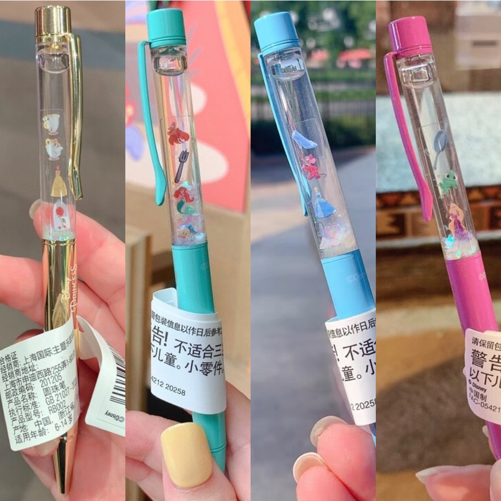 Disney Princess Pen From Shanghai Disneyland Ariel Belle Rapunzel ...