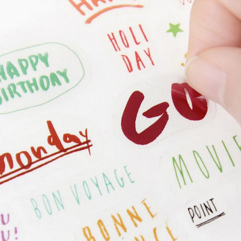 KAMAZEYRA WORD ART STICKERS (8PCS) | Shopee Singapore