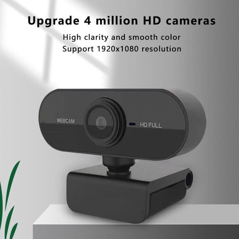 Full HD 1080P 2K Webcam - Autofocus, Built-in Microphone, 360° Rotating ...
