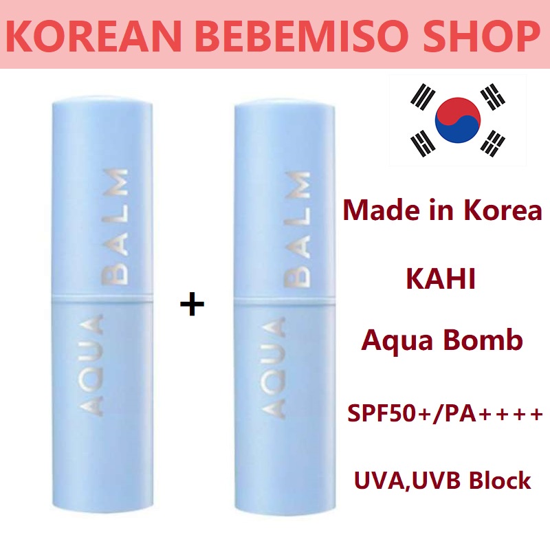 Made in Korea KAHI UV Aqua Bomb(9g) SPF50+/PA++++ UVA,UVB Block (1+1)18g | Shopee Singapore