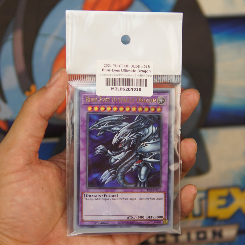 Yugioh card LDS2-EN018 Blue-Eyes Ultimate Dragon – Ultra Rare COLOR ...