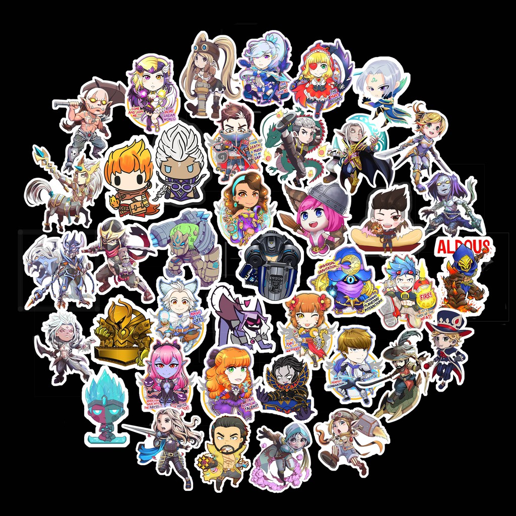 40Pcs STICKER MOBILE LEGENDS BANG MLBB Updated Waterproof | Shopee ...