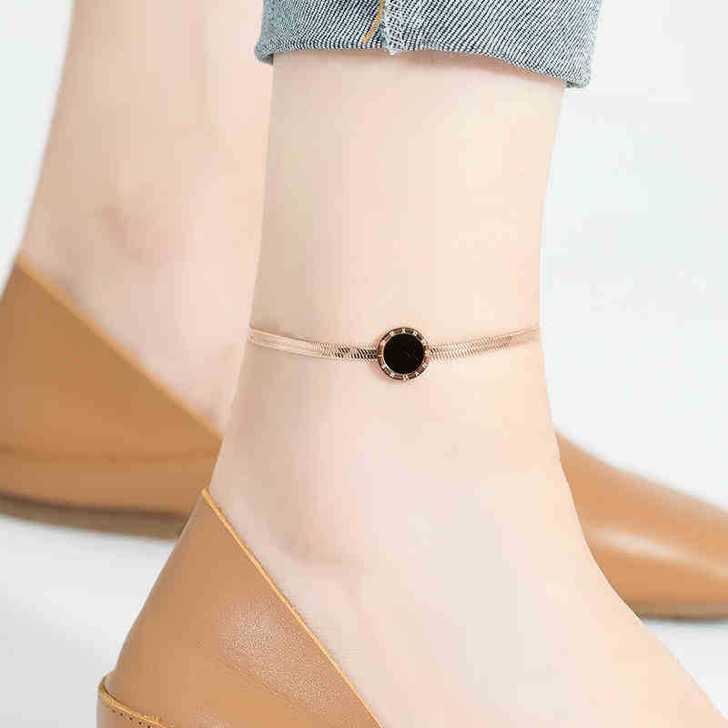 Korean Titanium Flat Anklet Anti-Fade | Shopee Singapore