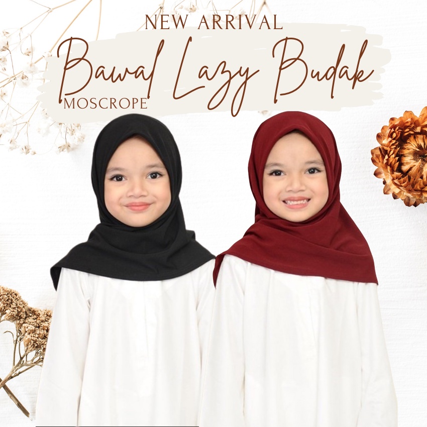 Bawal Lazy Budak Muslim Fashion Instant Hijab New Arrival | Shopee ...