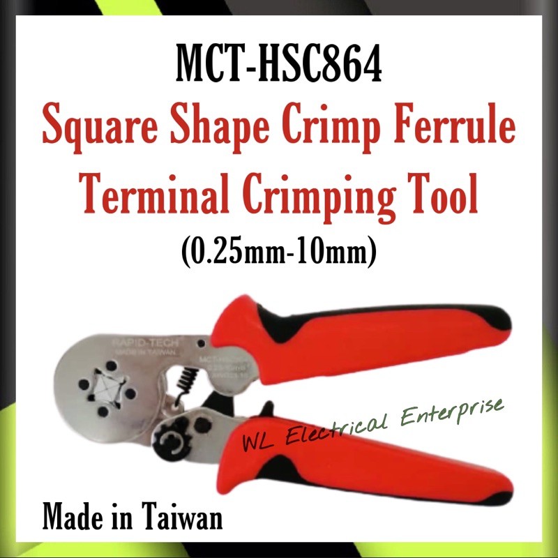 HSC864 Square Shape Crimp Ferrule Terminal Crimping Tool (Made in ...