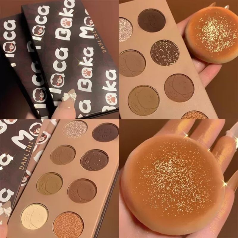 / Eyeshadow / Tata Bear DANLINI Baka Moca Brick Brown Tone 8 Shades ...