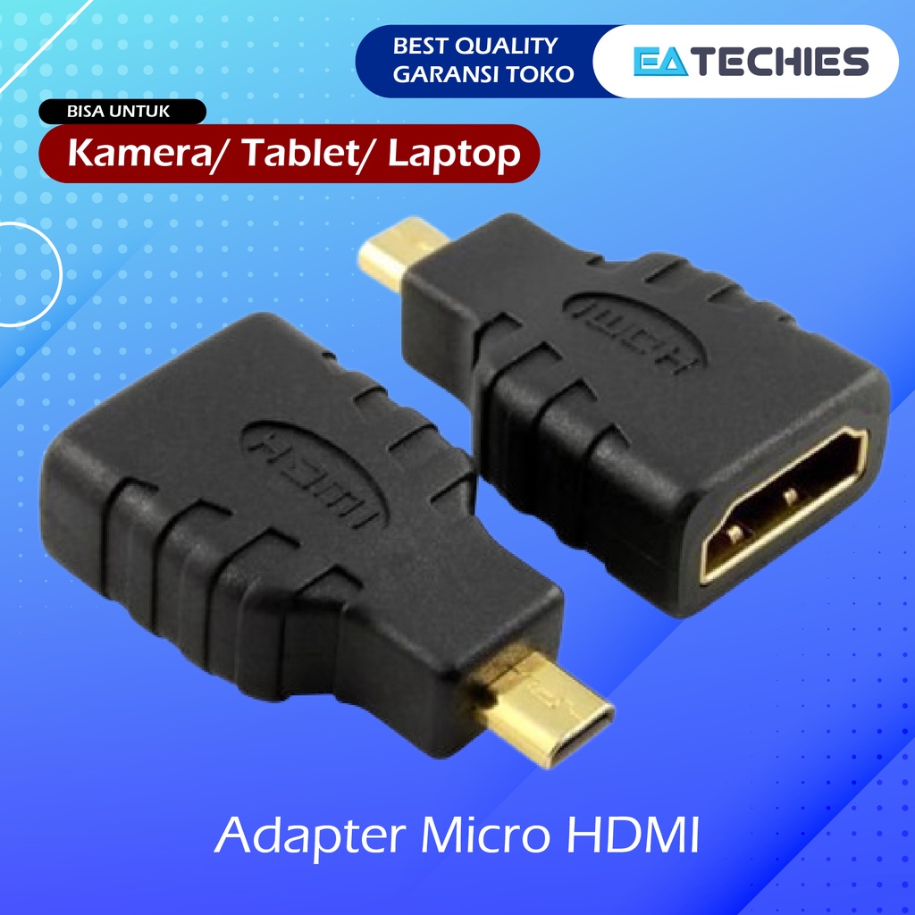 Micro HDMI to HDMI Converter Adapter Gender Connector Full HD Gender ...