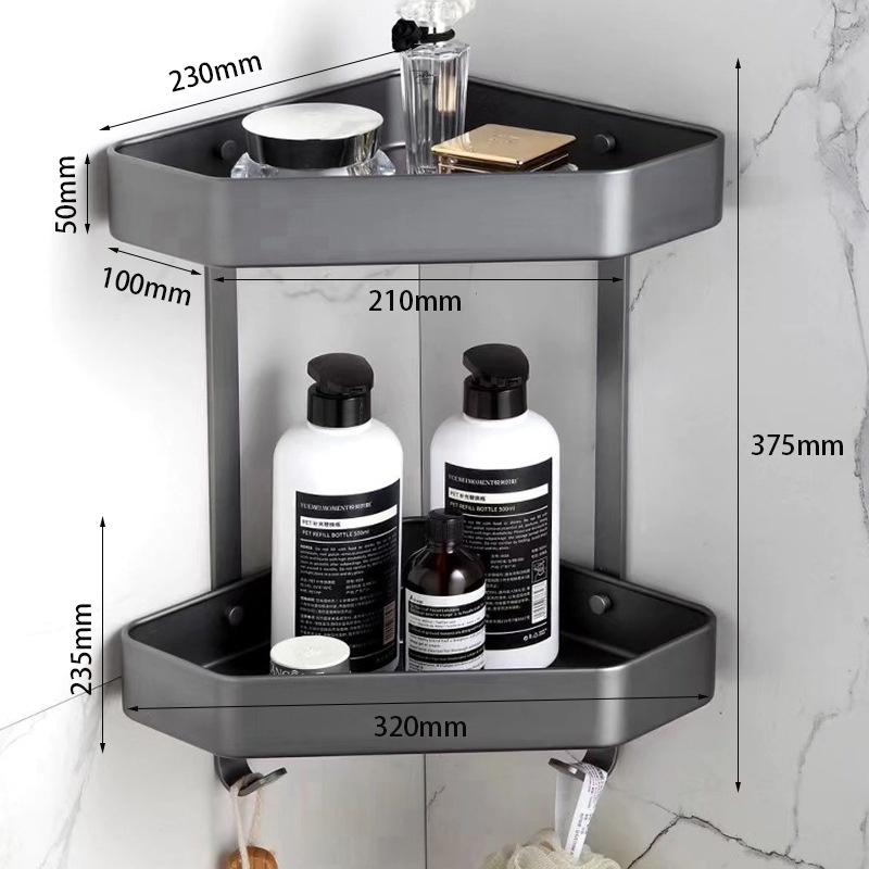 Bathroom Triangle Basket Corner Shelf Cr Shelf Shower Storage Rack Wall ...