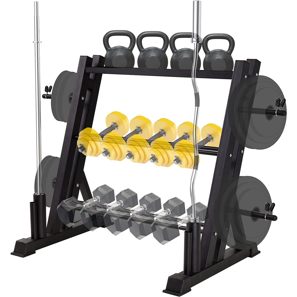Multipurpose Dumbbell Rack 3 Tier Horizontal Premium Dumbbell Racks ...