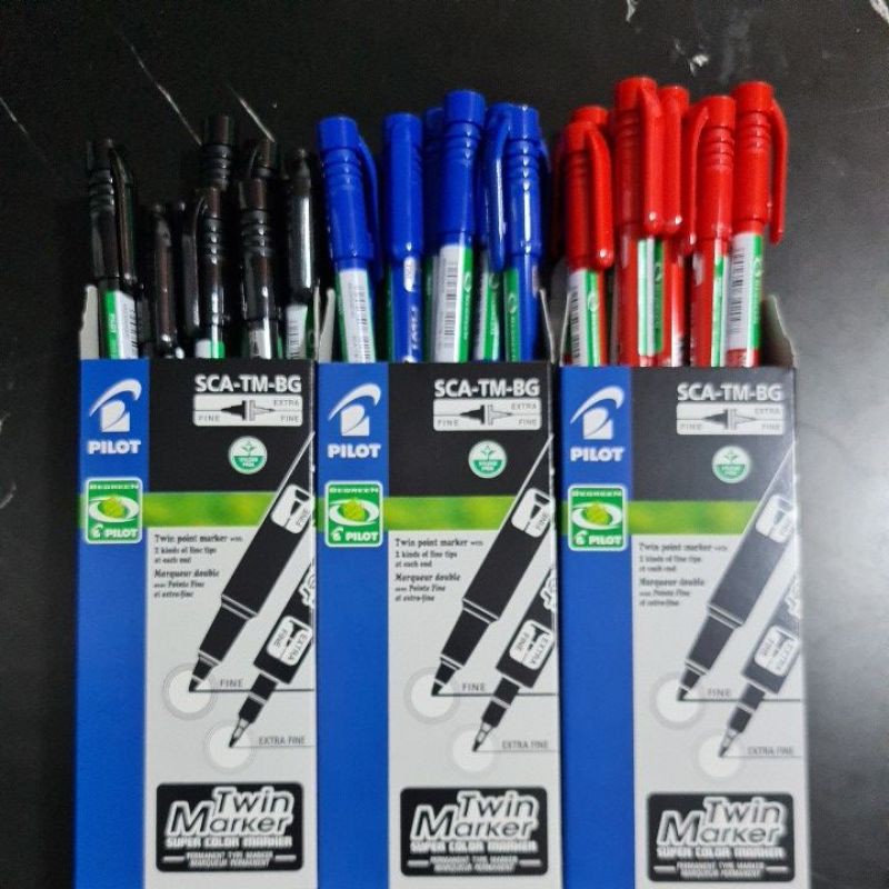 [SG]Pilot twin permanent Marker 10pc(Original)New stock/Made in Japan ...