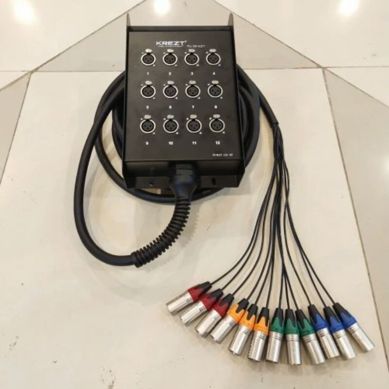 Snake Cable contains 12ch Apolo Complete + Stage Box KREZT 5 Meters ...