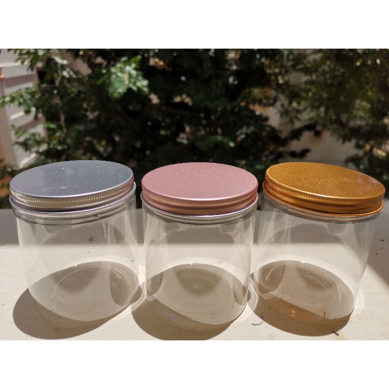 Plastic Cookie Jars/Containers PET Material with Aluminum Caps | Shopee ...