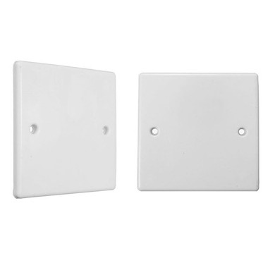 3X3 PLASTIC PVC BLANK COVER FOR SWITCHES BOX C/W 2 SCREWS | Shopee ...