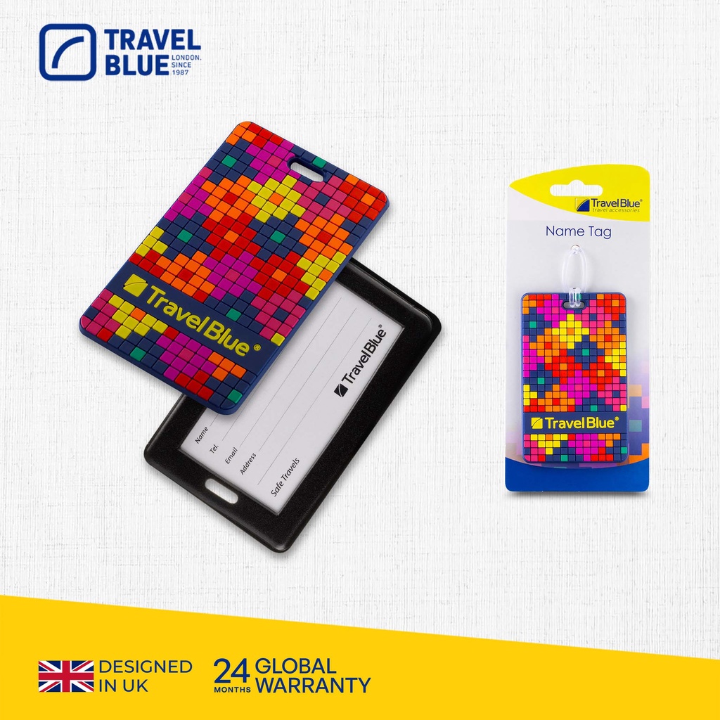 Travel Blue Luggage Name Tags Colorful Bag Tags for Identification ...