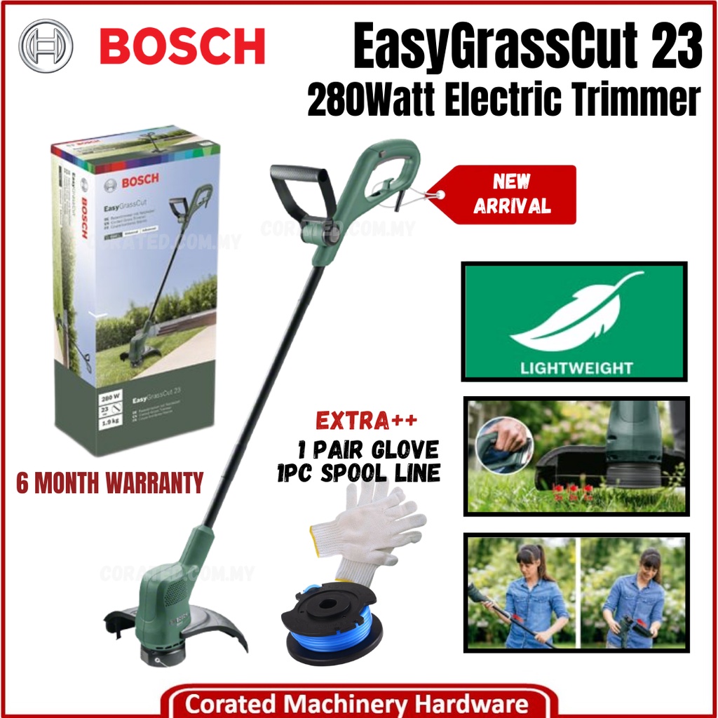 Bosch Corded Grass Trimmer EasyGrassCut 23 machine rumput ...