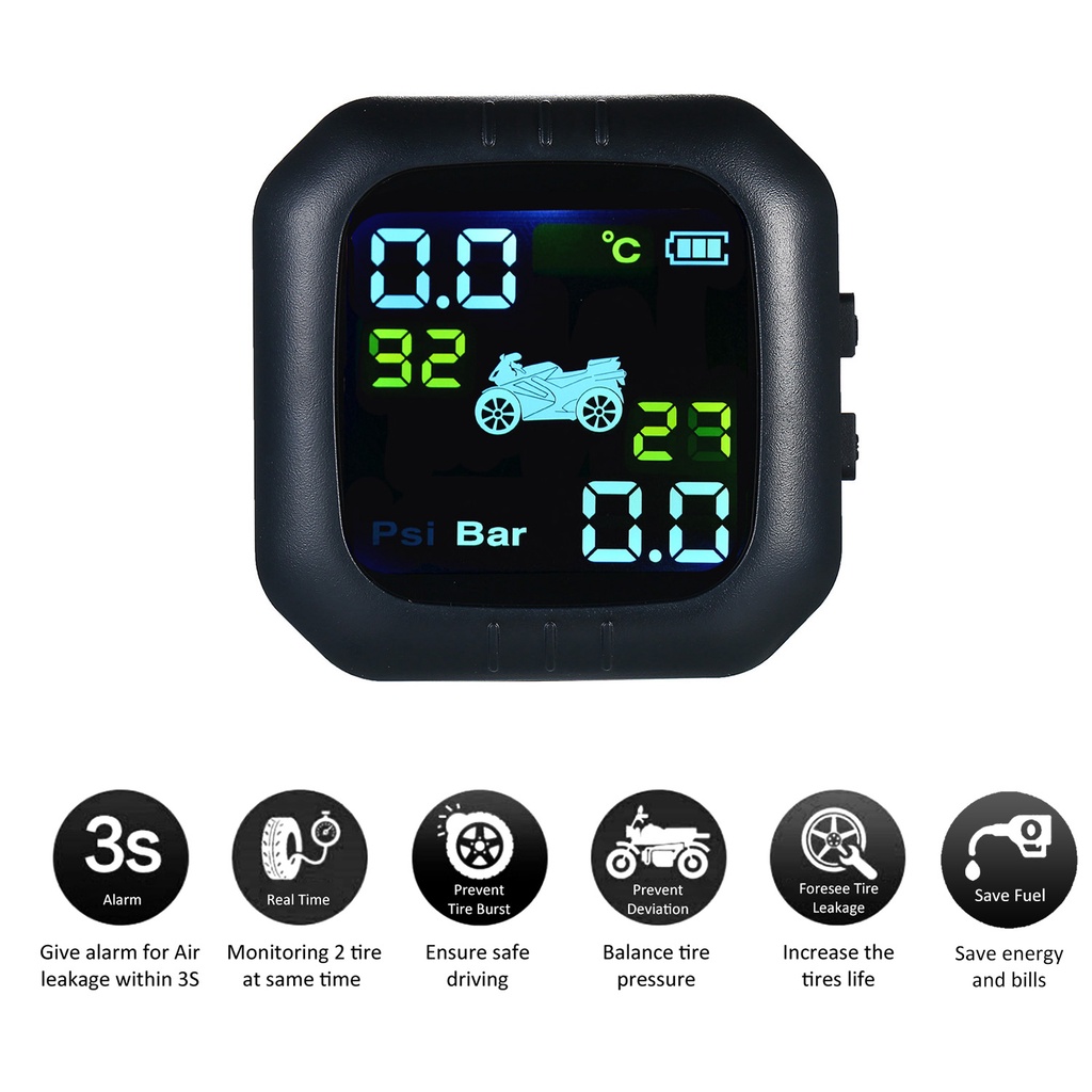 [PM] Motorcycle Tire Pressure Monitoring System Wireless Motorcycle ...