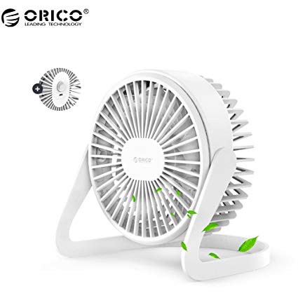 Official Orico Desktop Adjustable USB Mini Fan (White Colour) | Shopee ...