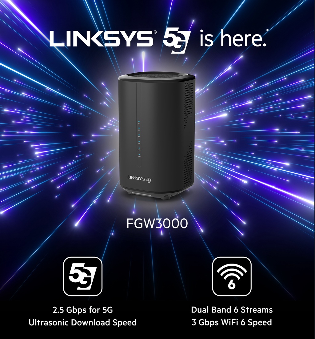 Linksys FGW3000 5G WiFi 6 Router | Shopee Singapore