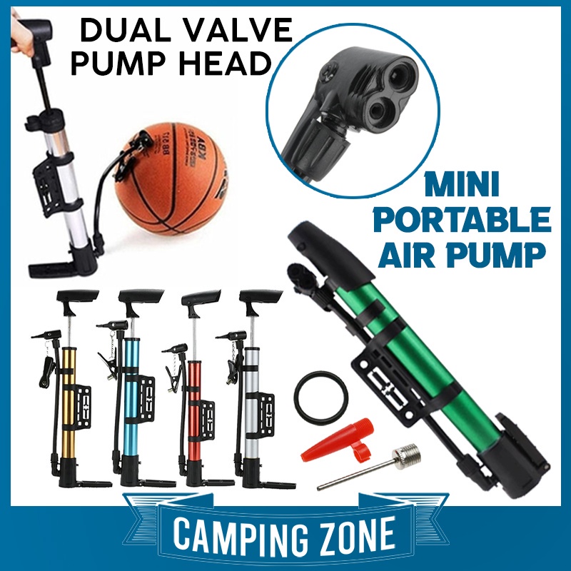 MINI PORTABLE ALUMINIUM BICYCLE TYRE AIR PUMP HAND PUMP TOY INFLATER ...