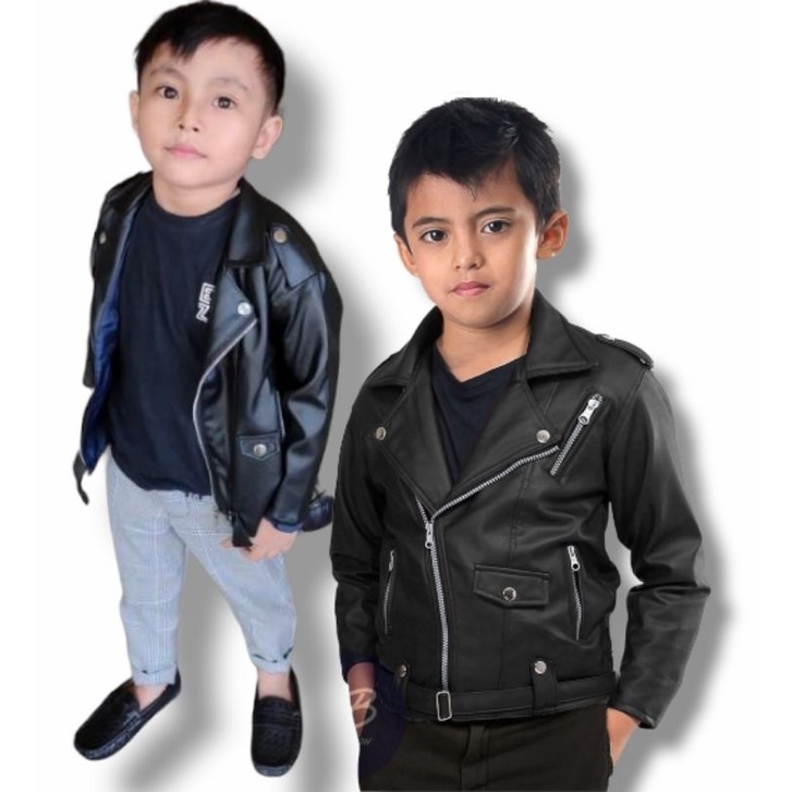 Children's ROCK N ROLL Leather Jacket/DOUBLE Collar Leather Jacket ...