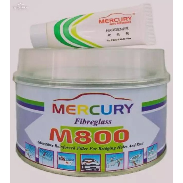 SINAR MERCURY FIBREGLASS COMPOUND / CAR PUTTY (M800) - 280G | Shopee ...