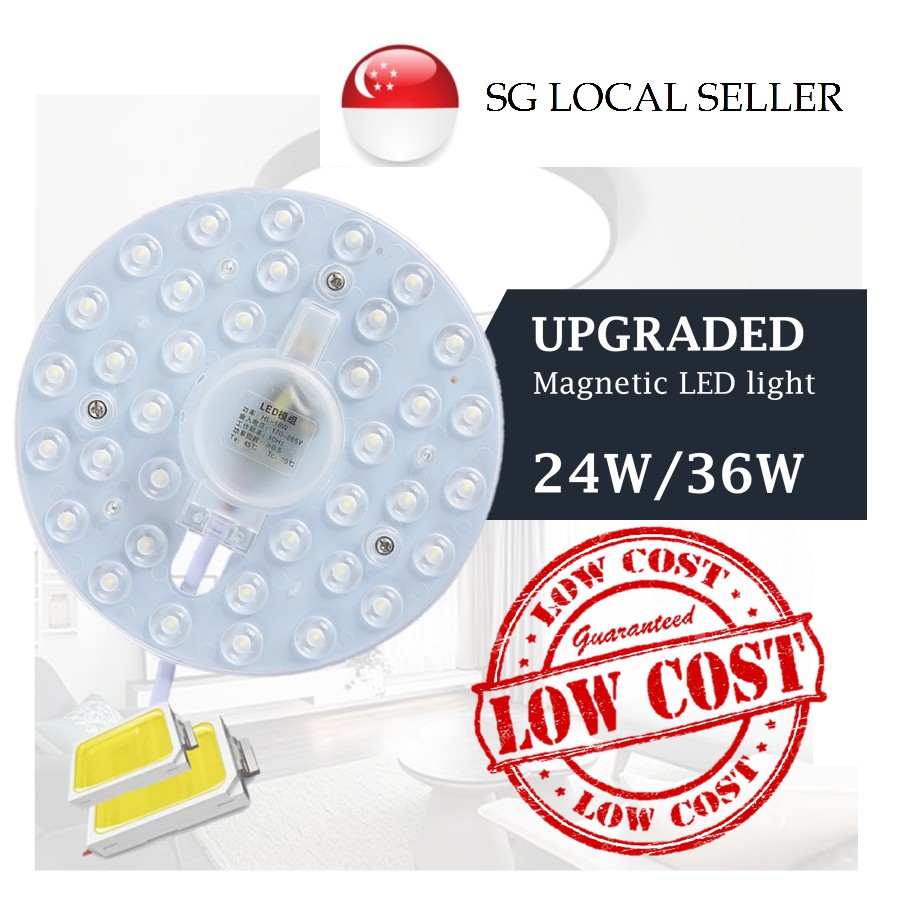 [Bundle of 2] 24W 36W Magnetic LED Ceiling Light Plate Replacement ...