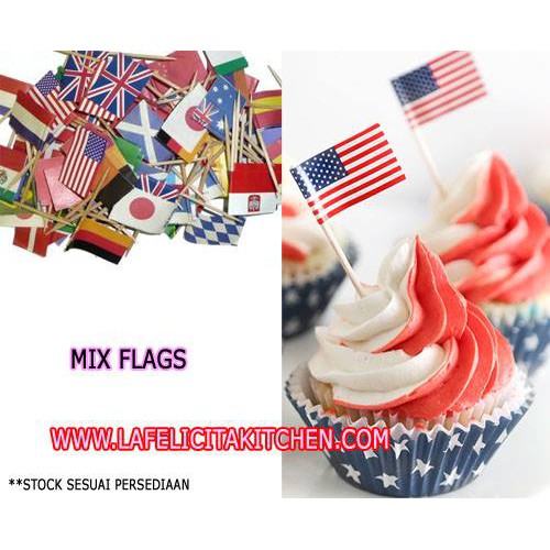 CHEAP SALE MIXED FLAGS STICKS MIXED COUNTRY FLAGS CONTENTS 25 PCS ...