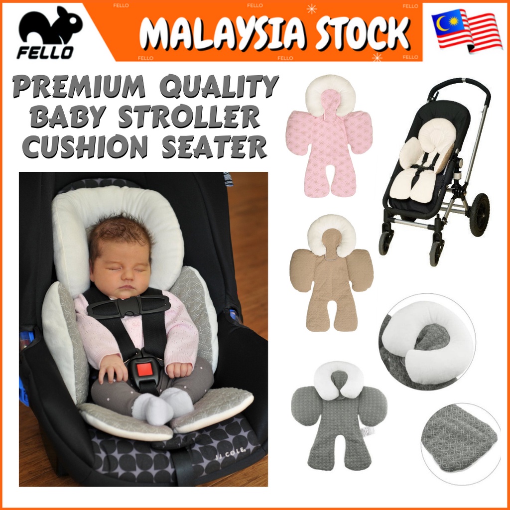 Baby Stroller Cotton Protective Headrest Body Support Pad Mat Car Seat ...