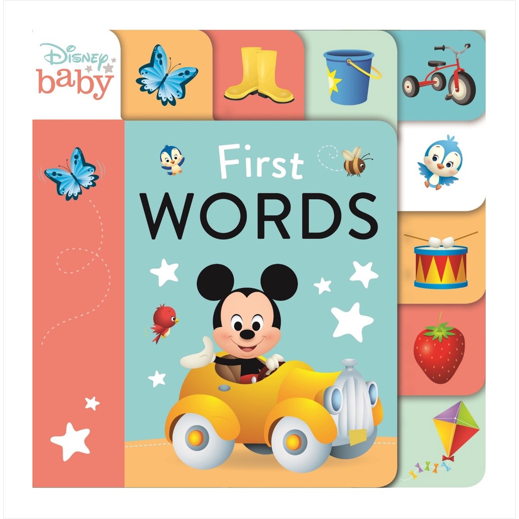Disney Baby First Word Board Book (9-tabbed) | Shopee Singapore