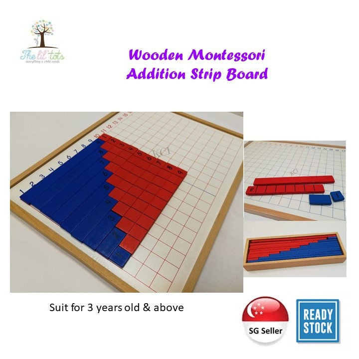 Wooden Montessori Addition/Subtraction/Multiplication/Division Board ...