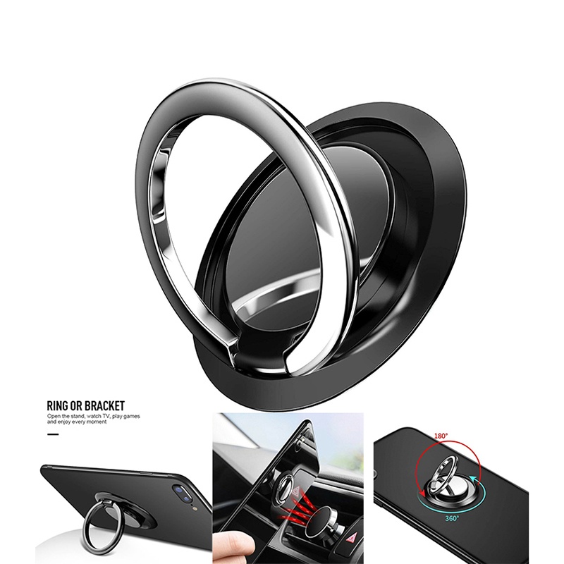 Luxury metal mobile phone ring Magnetic car holder | Shopee Singapore